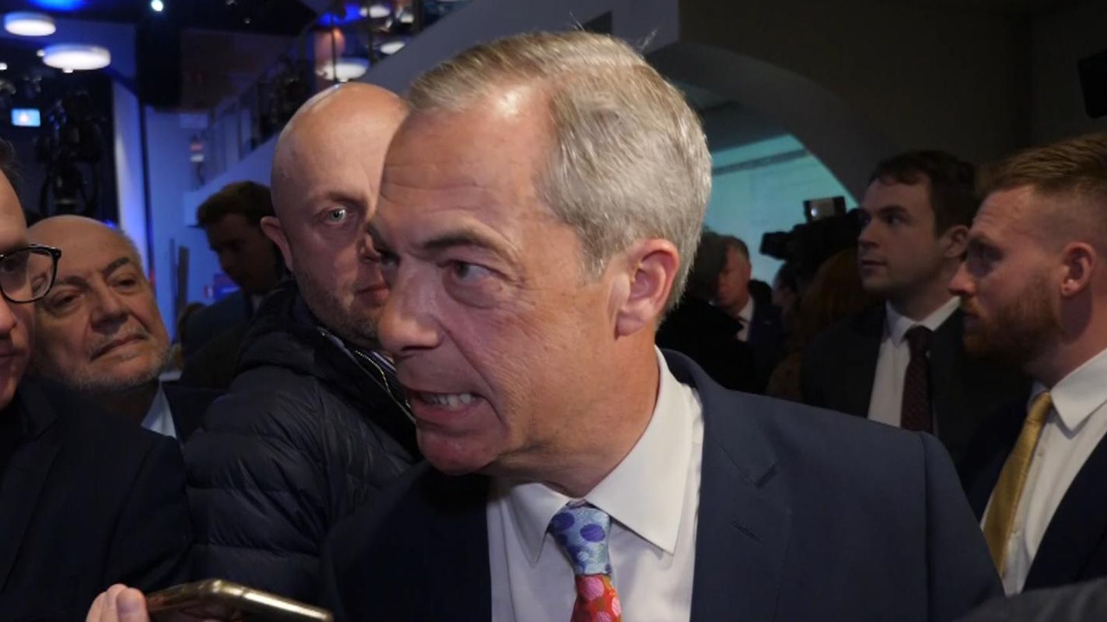 Brussels: Nigel Farage irked by forced closure of National Conservatism ...
