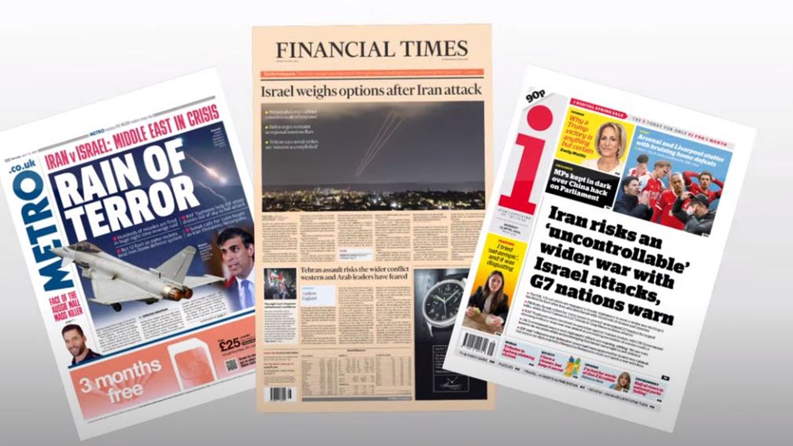 Press Preview: Monday's front pages | UK News | Sky News