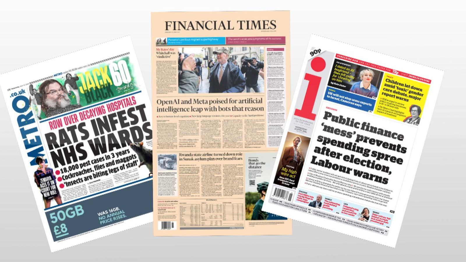 Wednesday's national newspaper front pages | UK News | Sky News