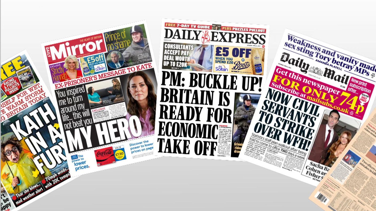 Saturday's national newspaper front pages | UK News | Sky News