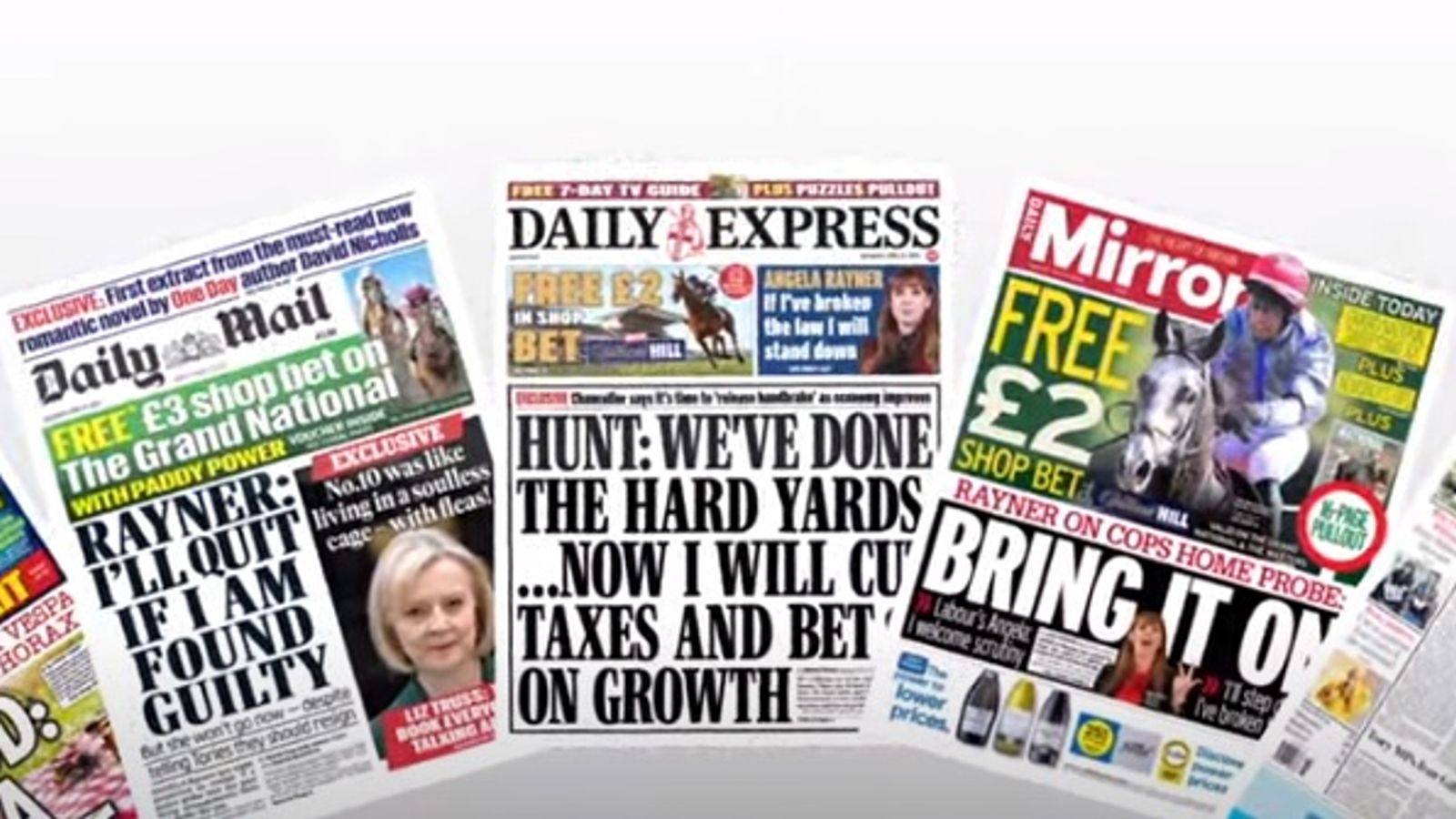 Saturday's national newspaper front pages | UK News | Sky News