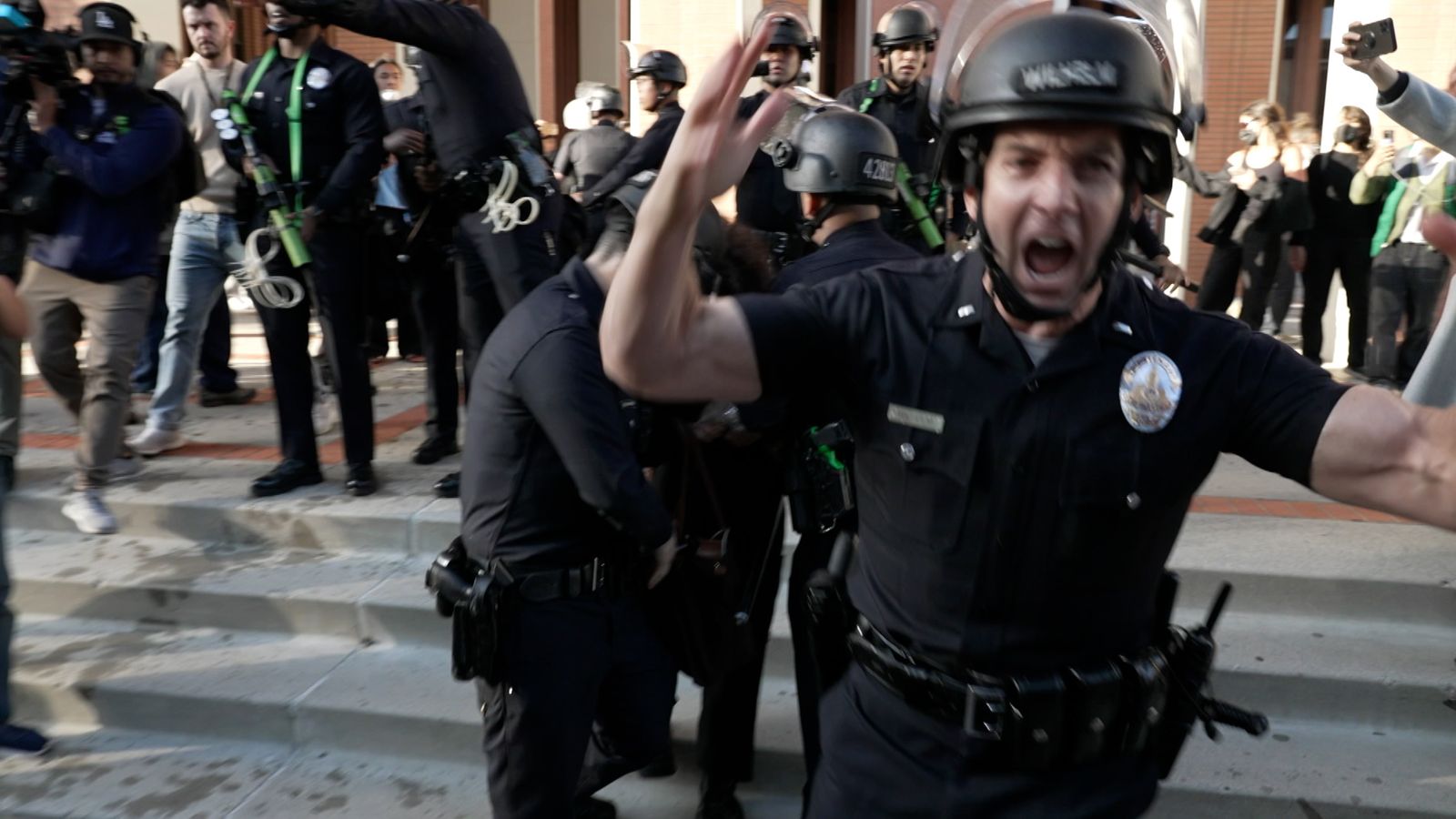 Palestine protests: On the frontline of US college campus chaos | US ...