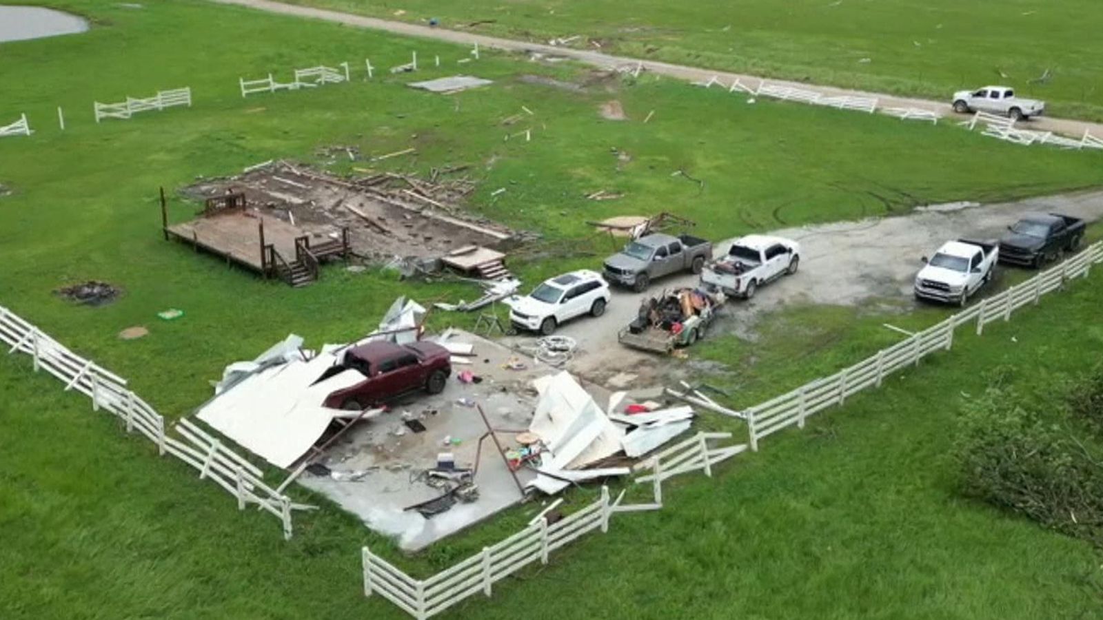 US: Drone footage captures aftermath of fatal tornadoes that tore through Oklahoma | US News ...