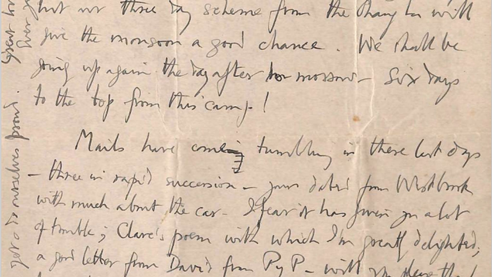 Everest climber George Mallory's letters published 100 years on from ...
