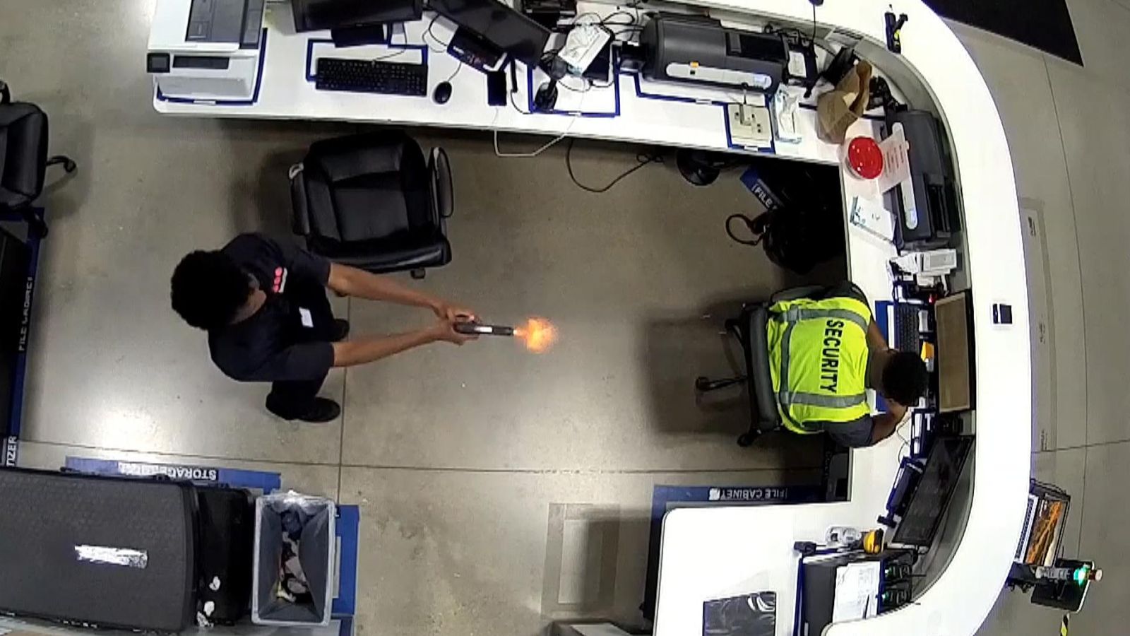 Security guard at Amazon warehouse shoots at boss | World News | Sky News