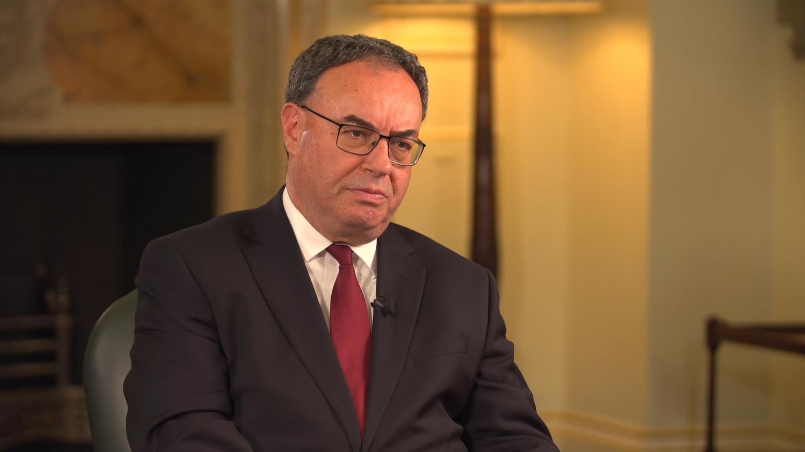 Andrew Bailey tells Sky News that 'based on where we are today, and the ...