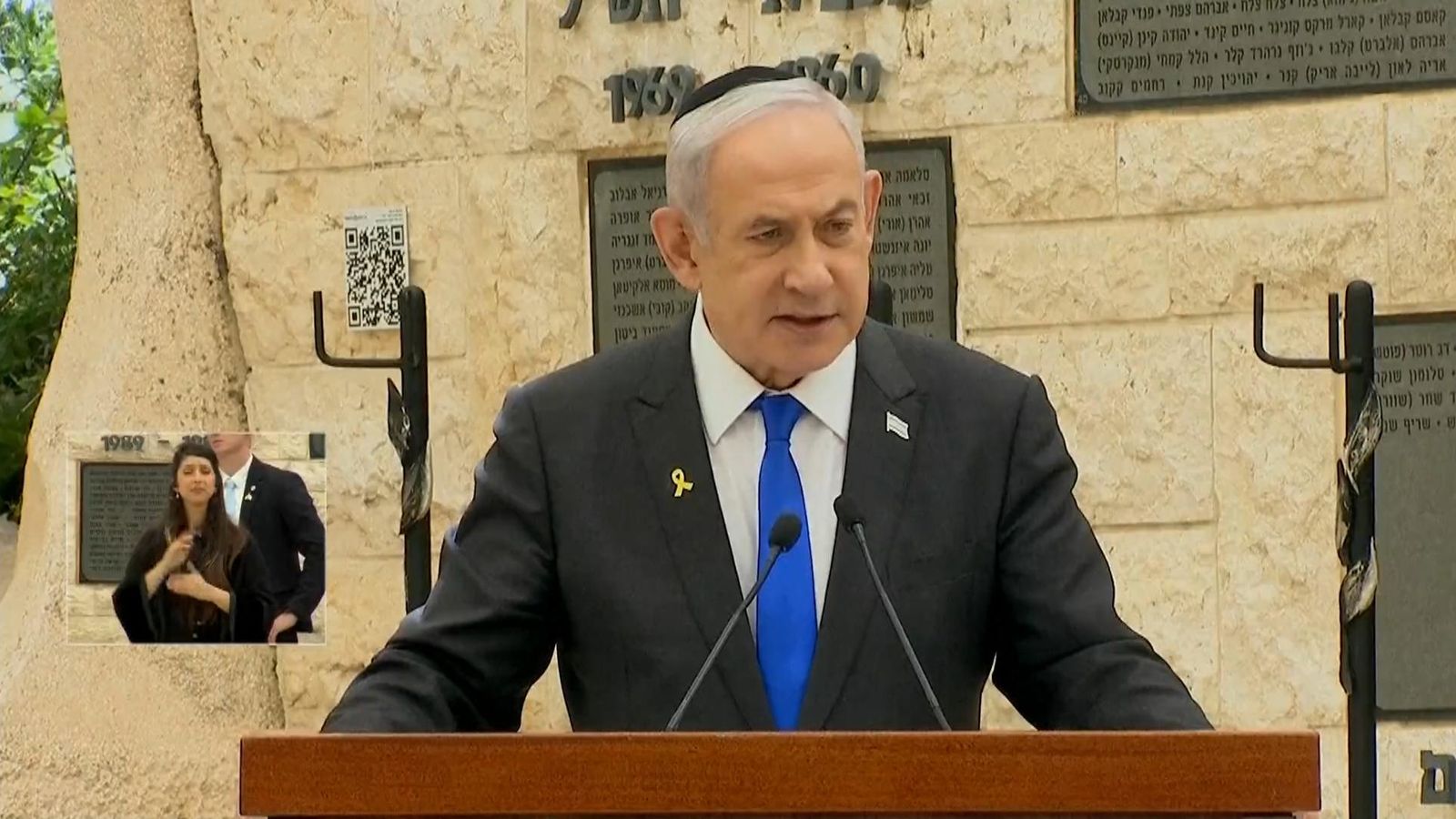Benjamin Netanyahu heckled at Israel Memorial Day ceremony | World News ...