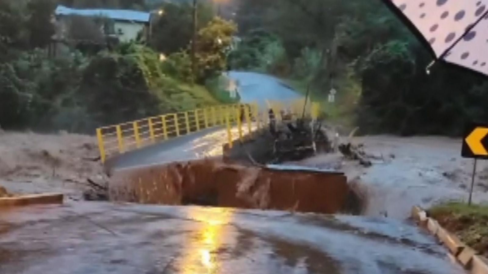 Brazil: Bridge destroyed by torrent as local mayor gives weather ...