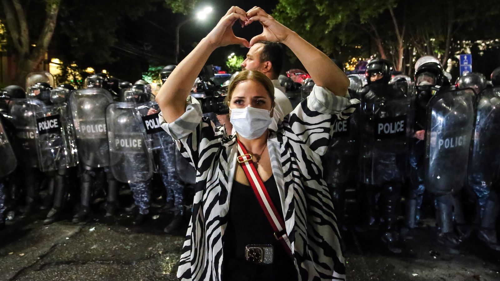 Georgia: Police use water cannon, tear gas and stun grenades to ...
