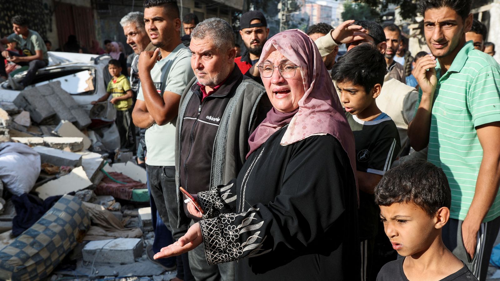 Israeli protesters block aid convoy heading for Gaza | World News | Sky ...
