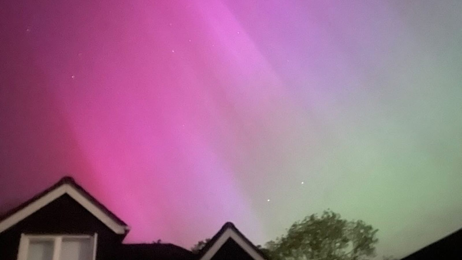 Northern Lights visible across large swathes of England and Wales as ...