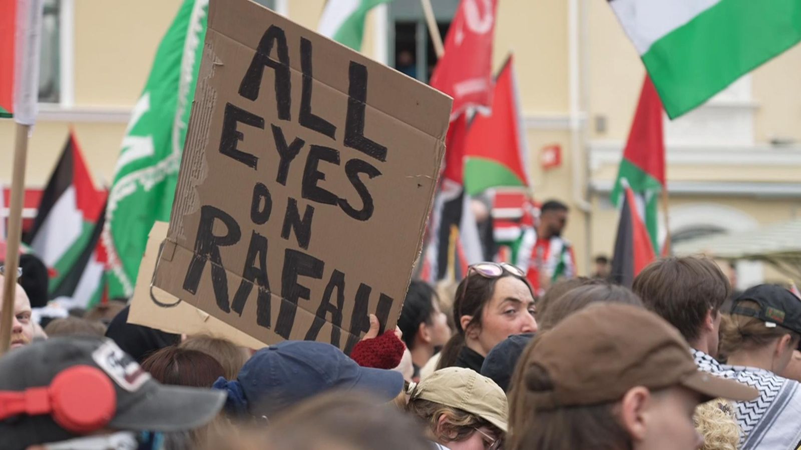 Eurovision: Pro-Palestinian protest takes place in Malmo ahead of song ...
