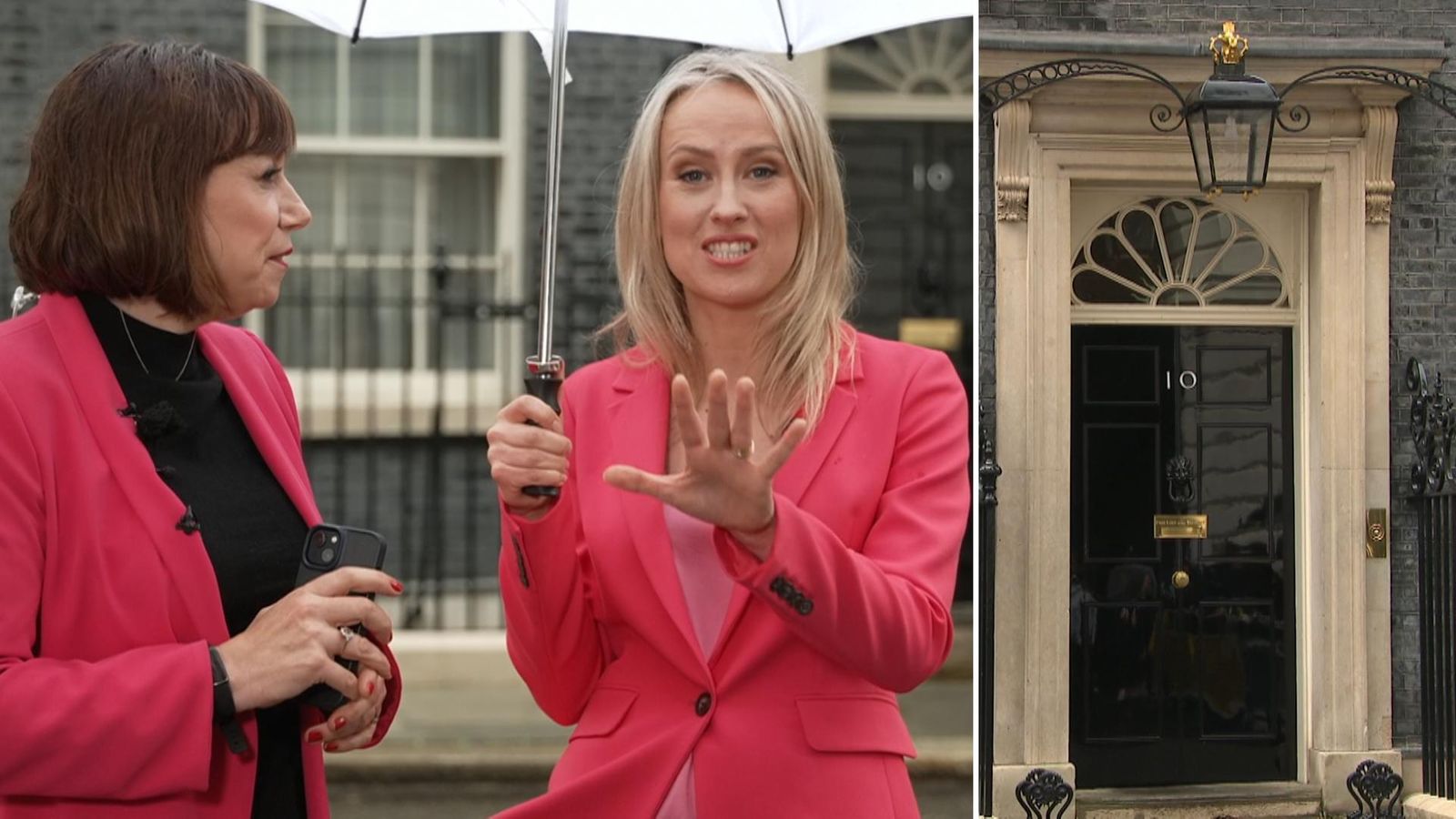 Downing Street: Protesters chant ahead of Rishi Sunak’s general ...