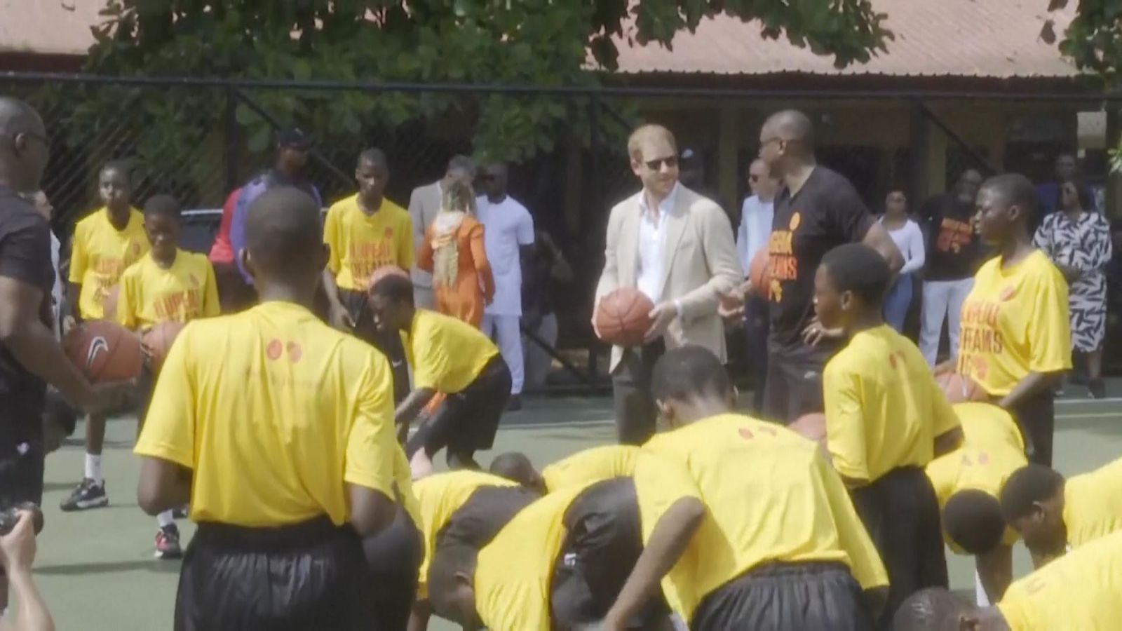 Prince Harry shows basketball skills at event in Nigeria | World News ...