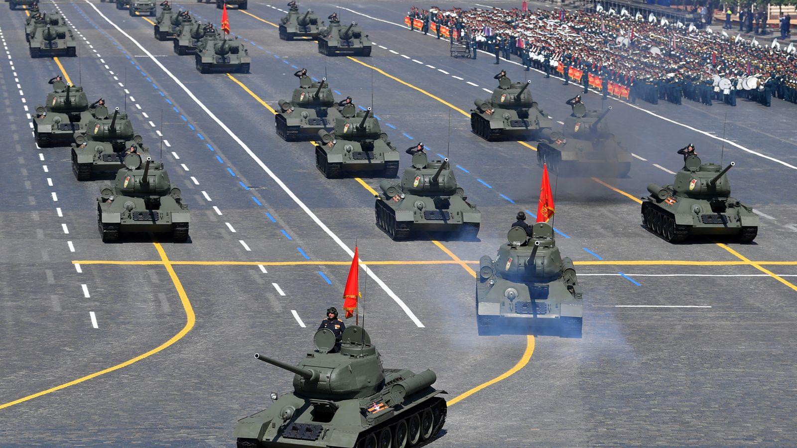 Russia Victory Day parade: Only one tank on display as Vladimir Putin ...