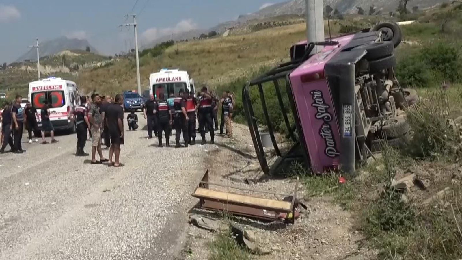 Turkey: Britons injured in safari tour crash in Antalya | World News ...