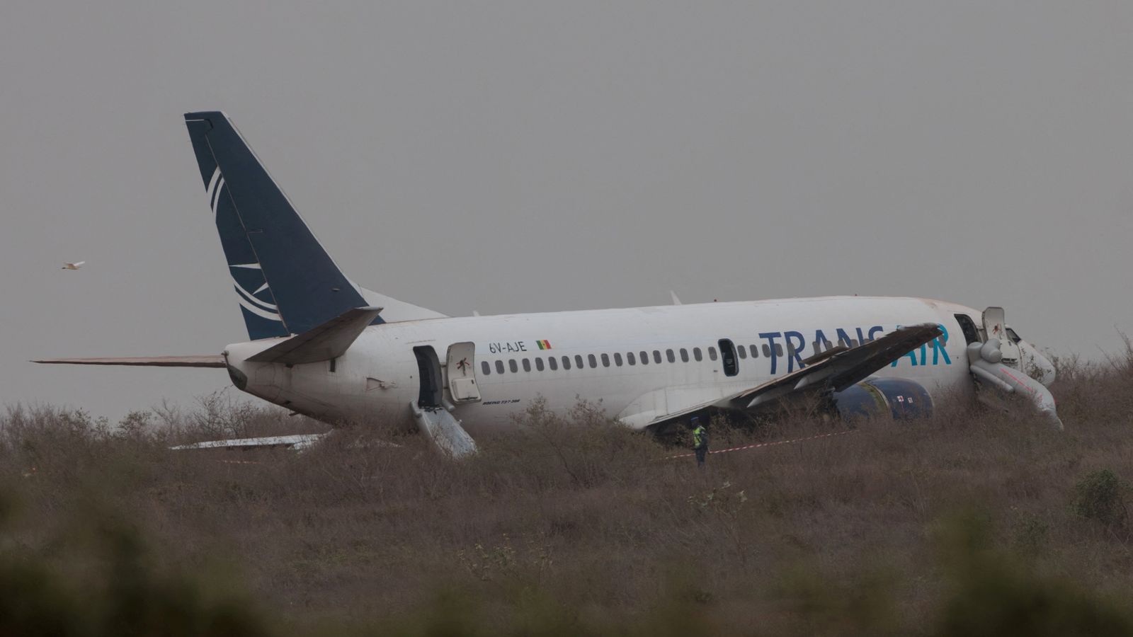 Plane catches fire and skids off runway in Senegal, injuring at least ...