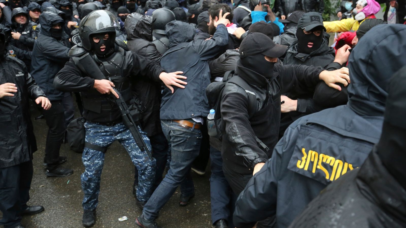 Georgia: Peaceful protesters beaten by police squads as Kremlin's ...