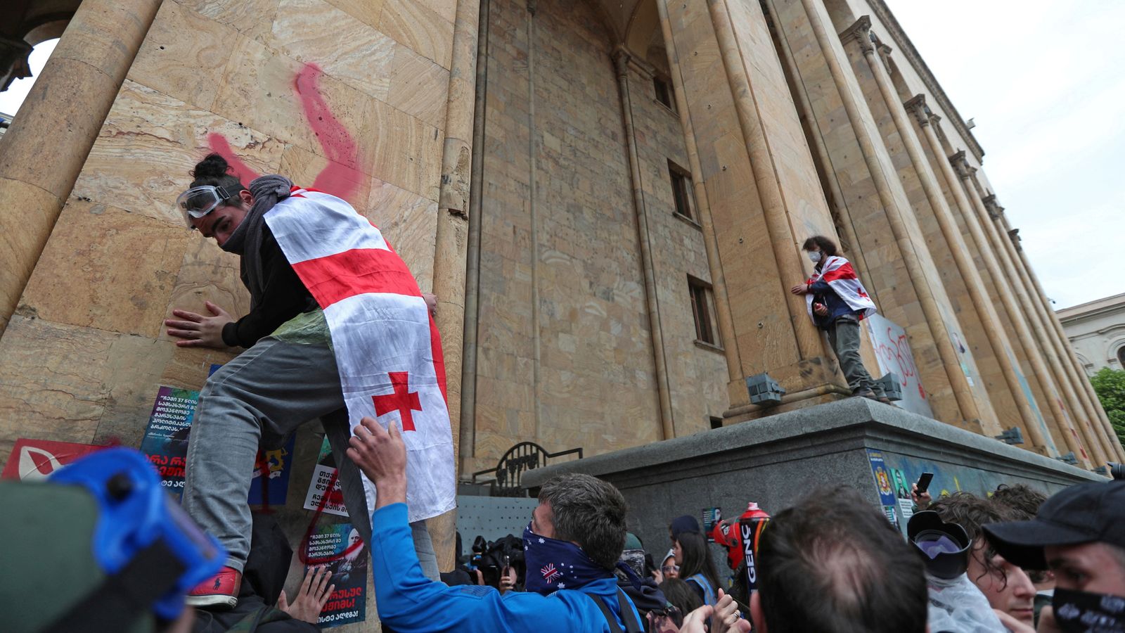 Anger on streets as Georgia approves controversial law | World News ...