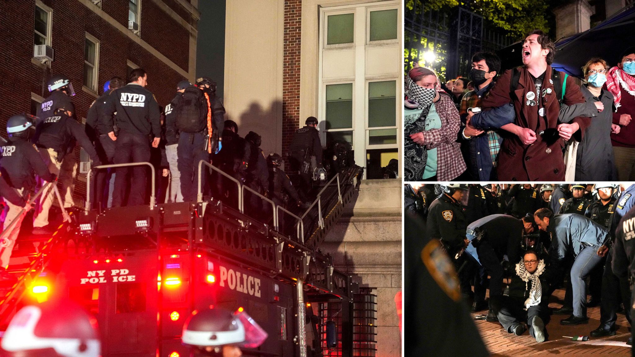 US university protests: 300 arrested as police in riot gear break up ...