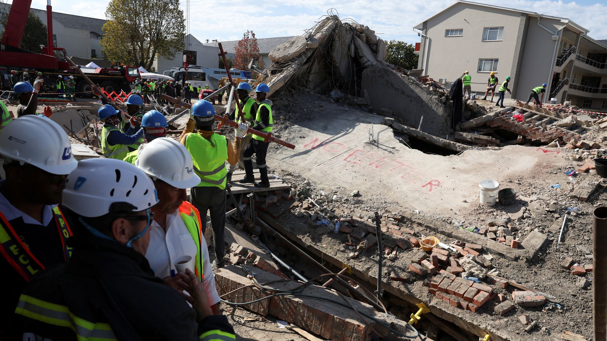 South Africa: Man rescued from collapsed building in George after five ...