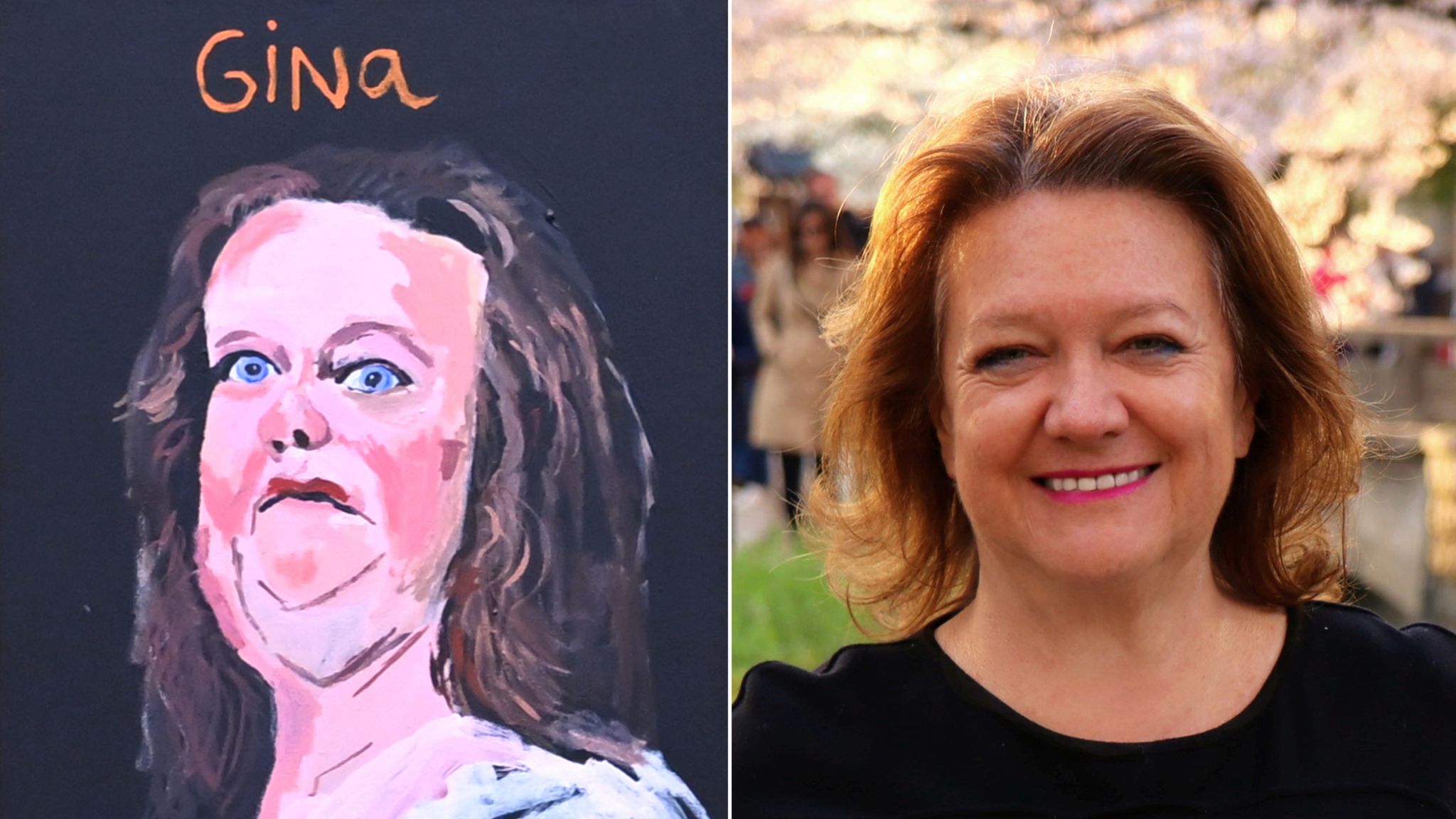 Australia's richest woman Gina Rinehart 'demands' gallery removes her portrait | World News ...