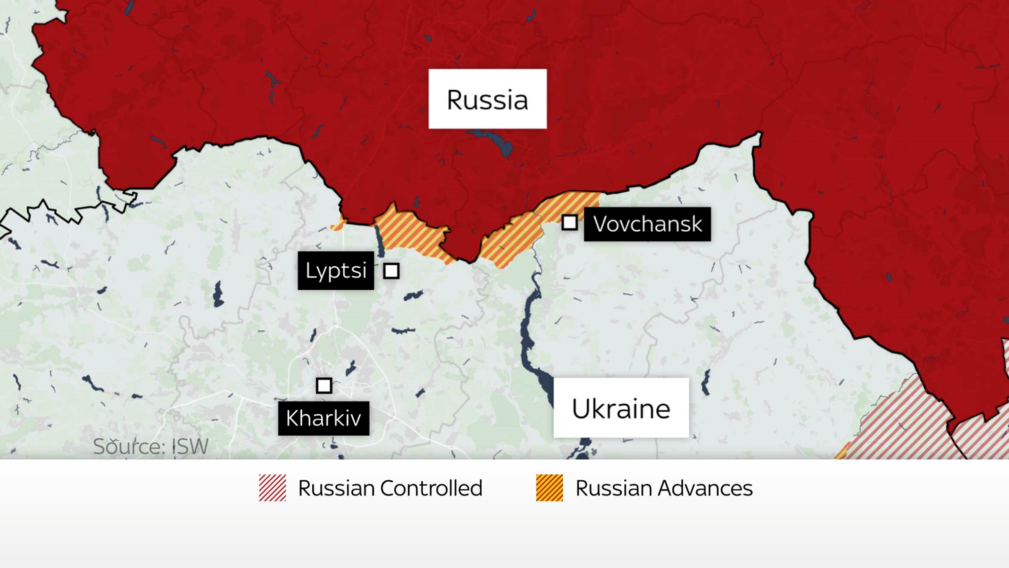 Inside Ukraine's new northern frontline | World News | Sky News