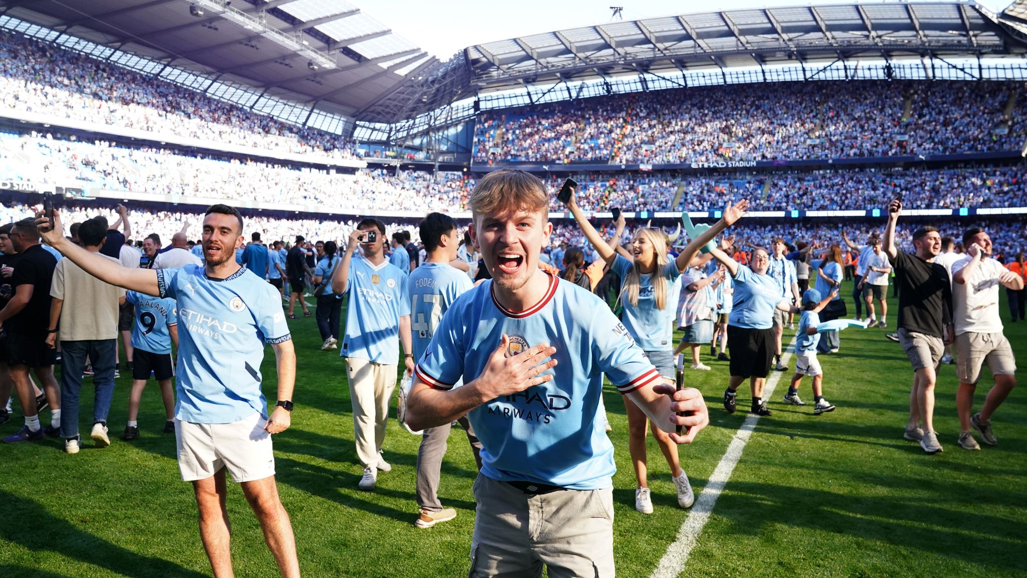 Manchester City win record-breaking fourth Premier League title in a ...