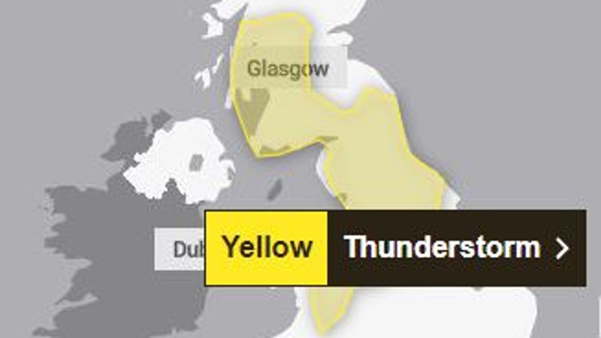 UK weather: Bank holiday thunderstorm warnings in force for large parts ...