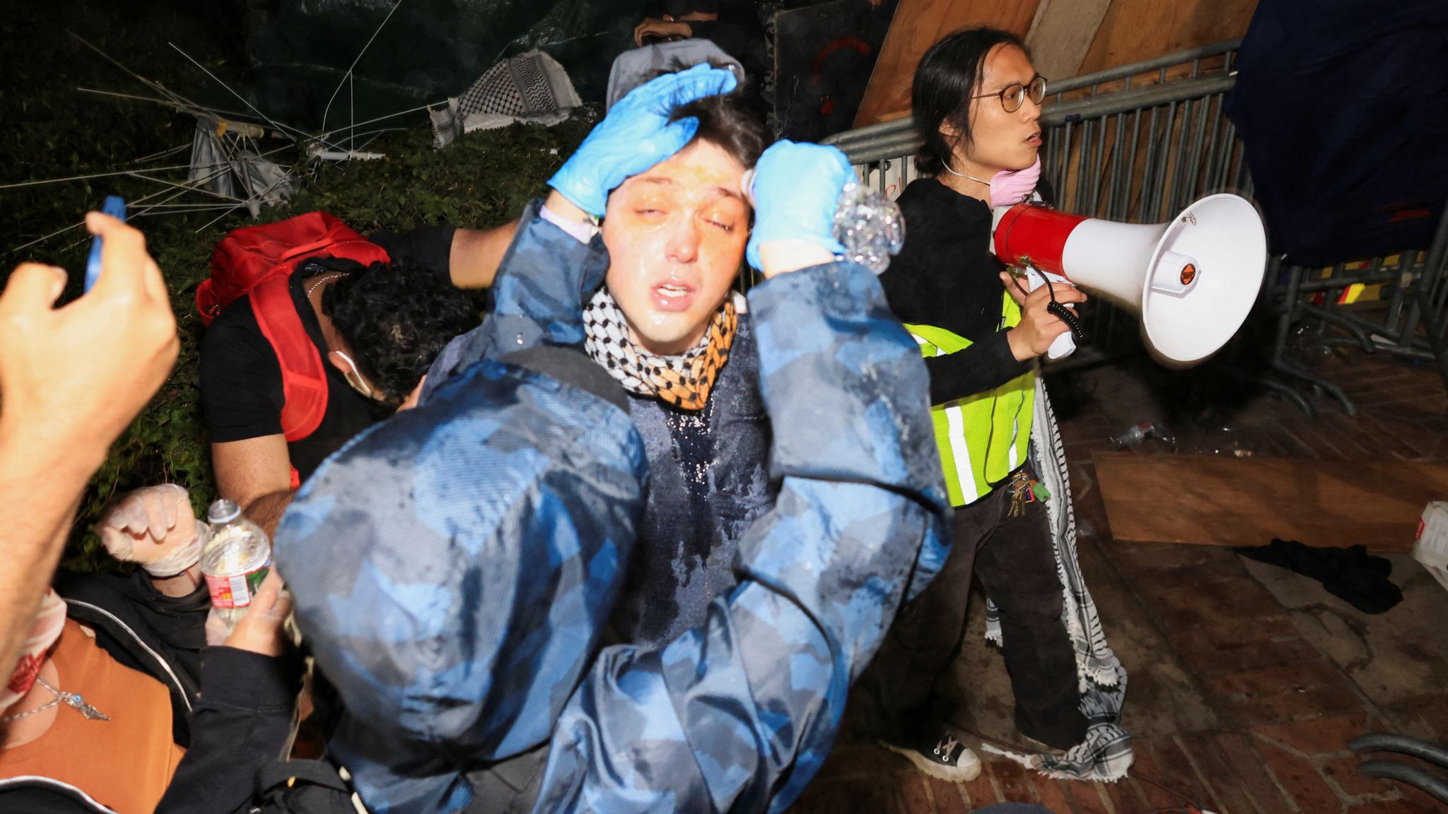 US university protests: 300 arrested as police in riot gear break up ...