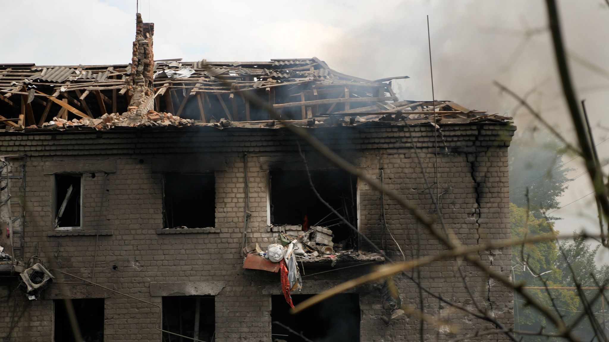 Ukraine war: Inside Vovchansk - the town being flattened in Russian ...