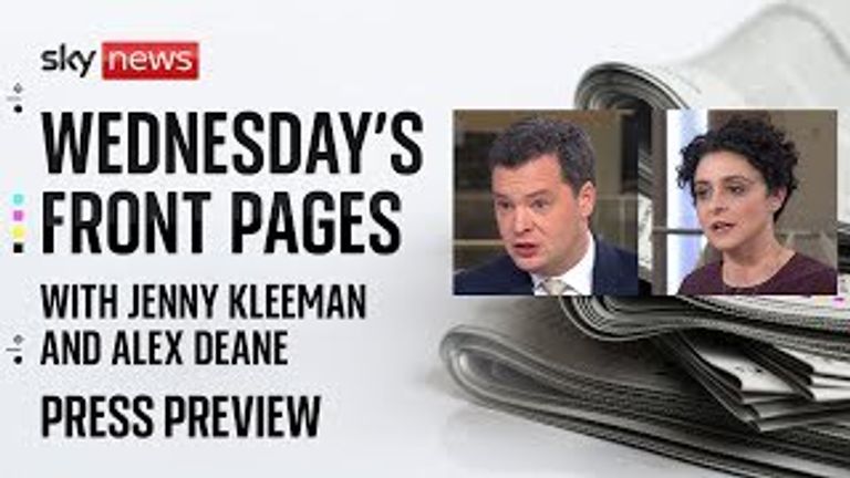 Press Preview: Saturday's papers | News UK Video News | Sky News
