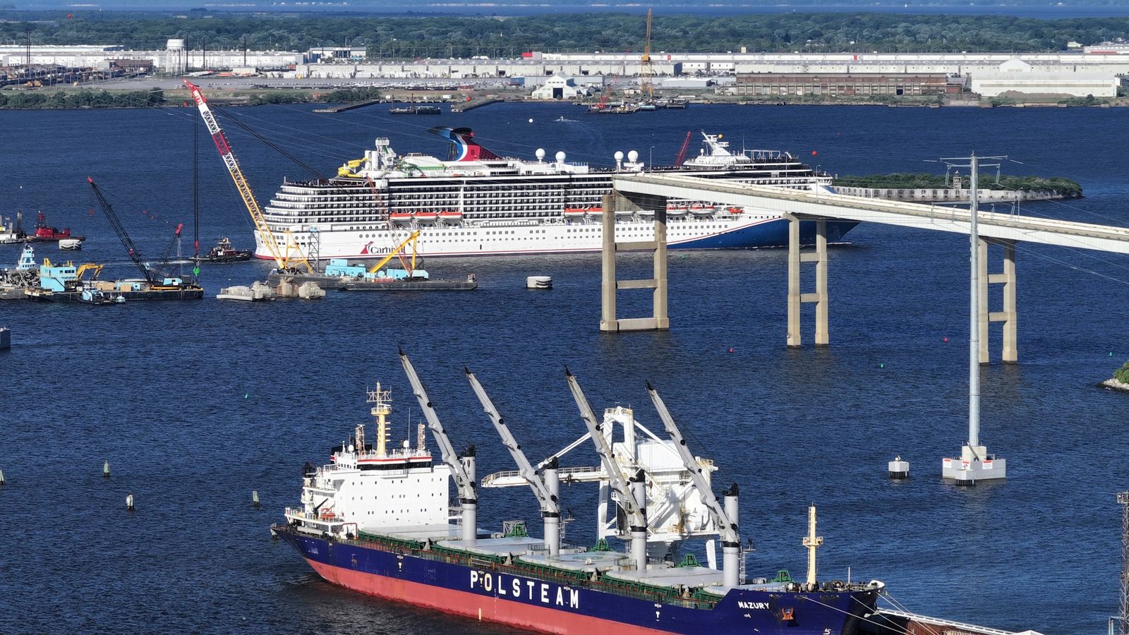 Baltimore bridge collapse: Channel fully cleared after cargo ship ...
