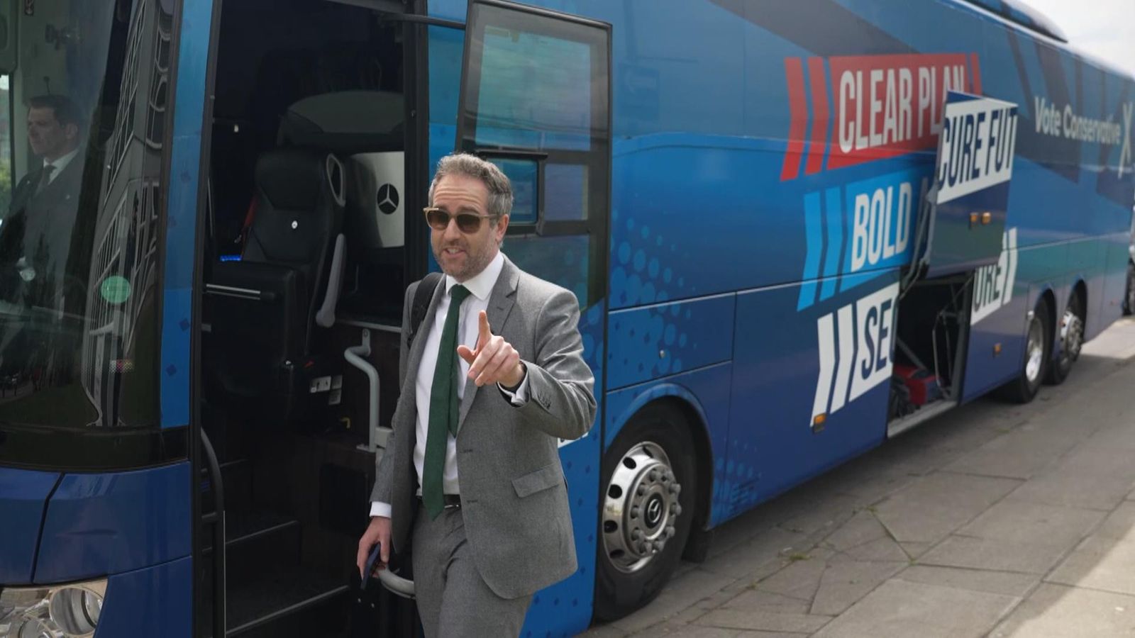 General Election 2024: On the battle buses | News UK Video News | Sky News