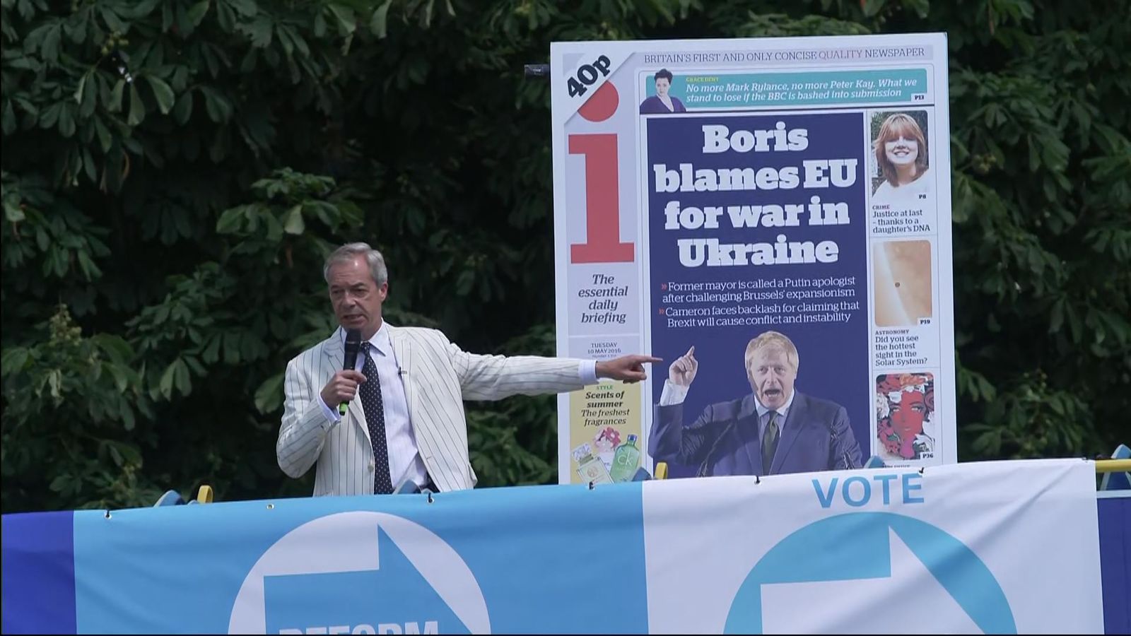 Nigel Farage calls former PM Boris Johnson 'morally repugnant' during ...