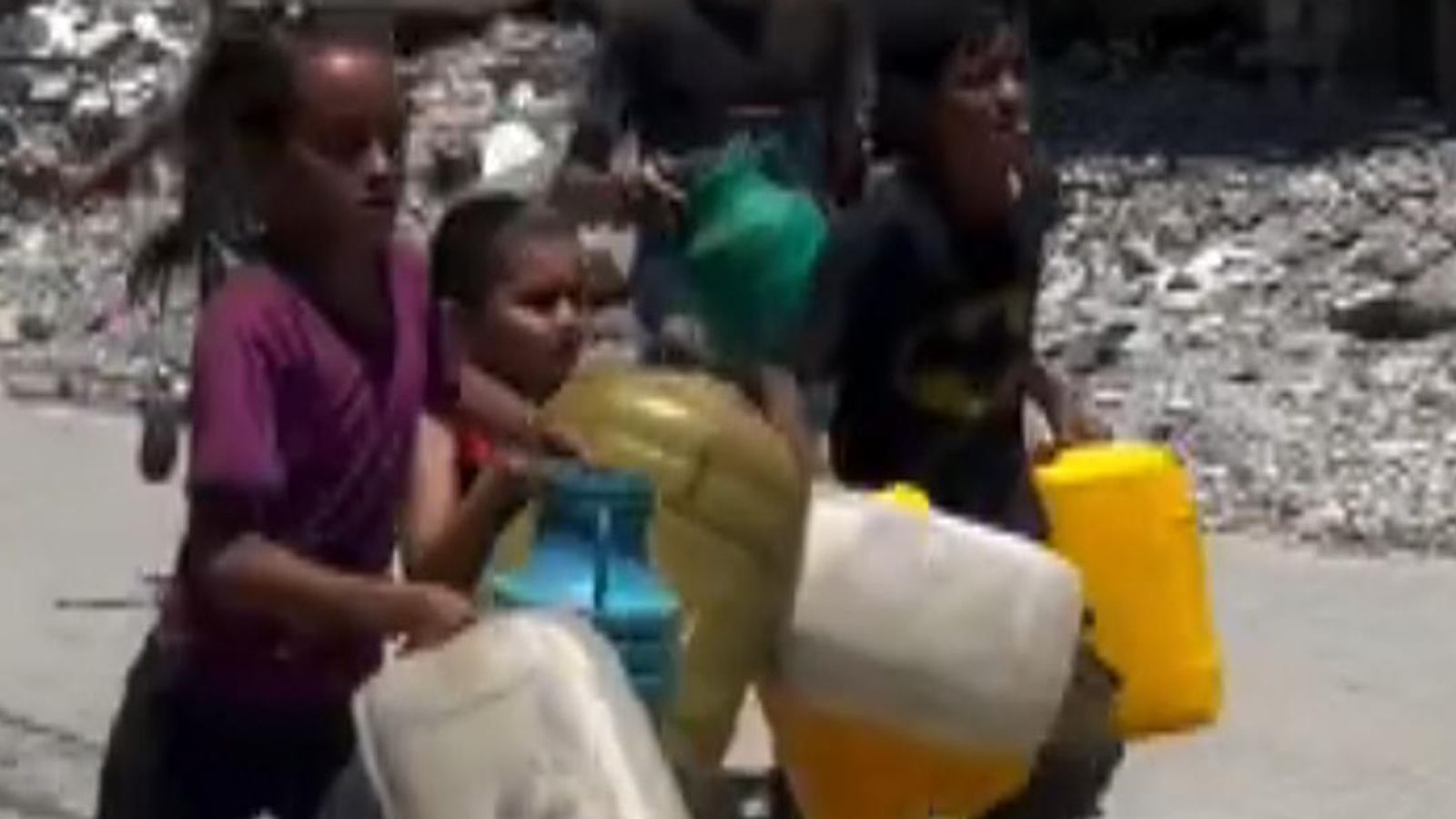 Israel-Hamas war: Palestinian children ran for water as extreme ...