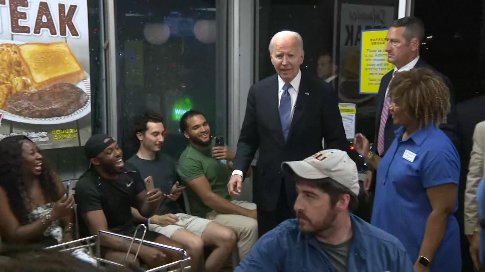 Trump v Biden: President says 'it's hard to debate a liar' while ...