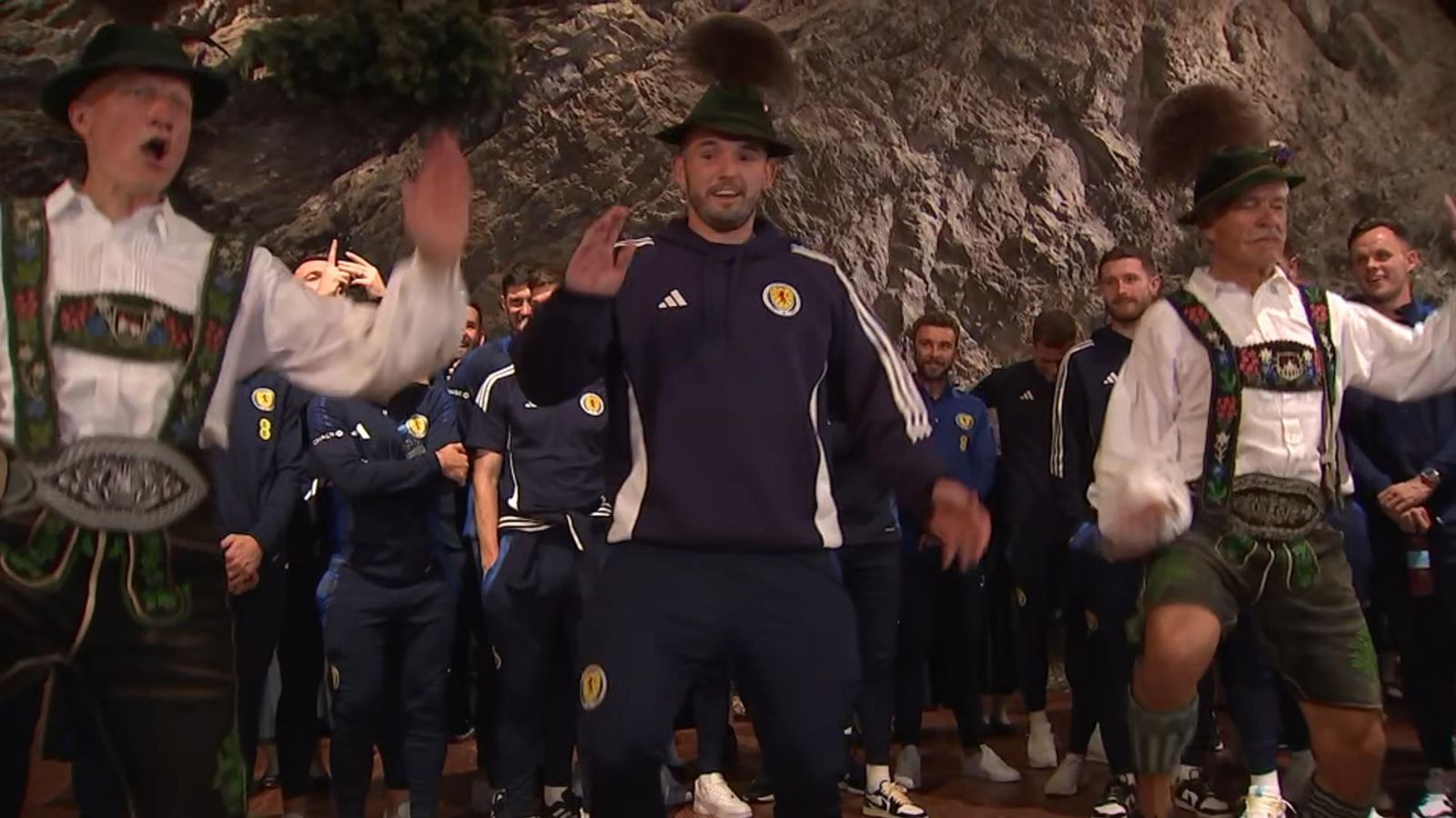 Euros 2024: John McGinn joins in some Bavarian dancing as Scotland ...