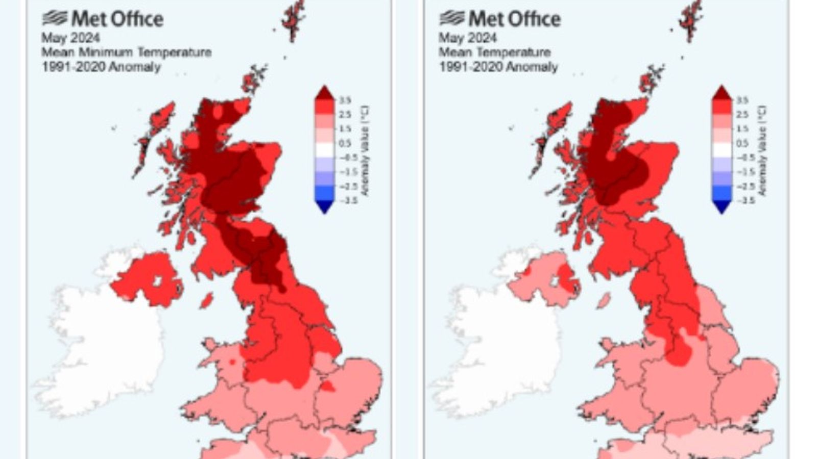 UK had its warmest May and spring on record, Met Office figures show ...