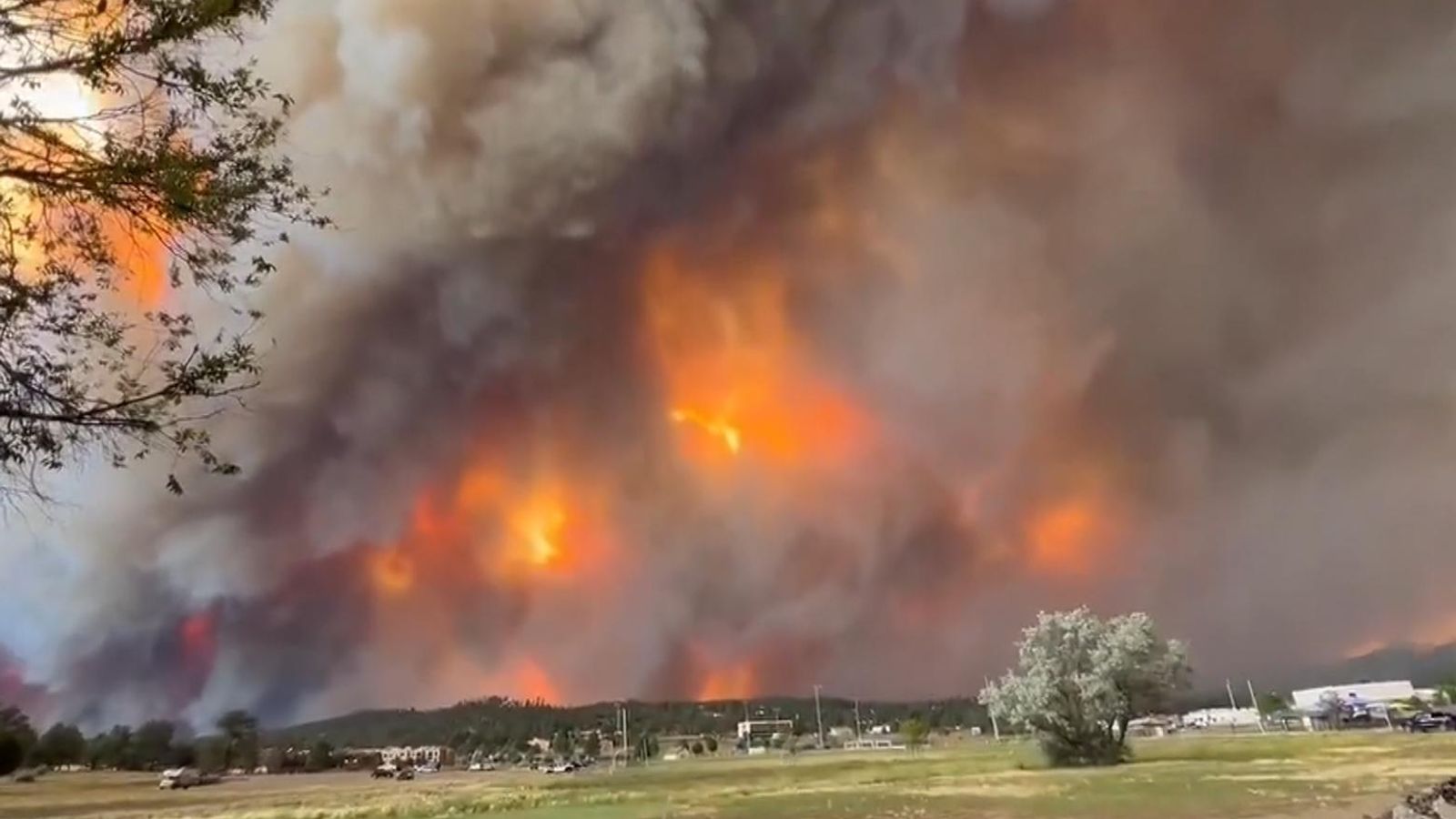 New Mexico: Whole village evacuated as wildfires spread - at least one ...