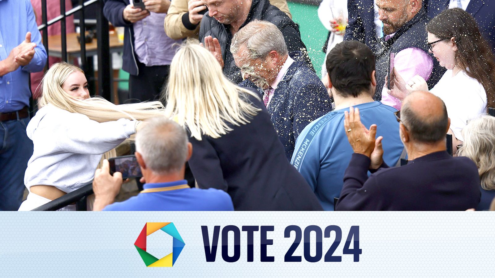 Election latest: Farage has milkshake thrown over him after launching ...