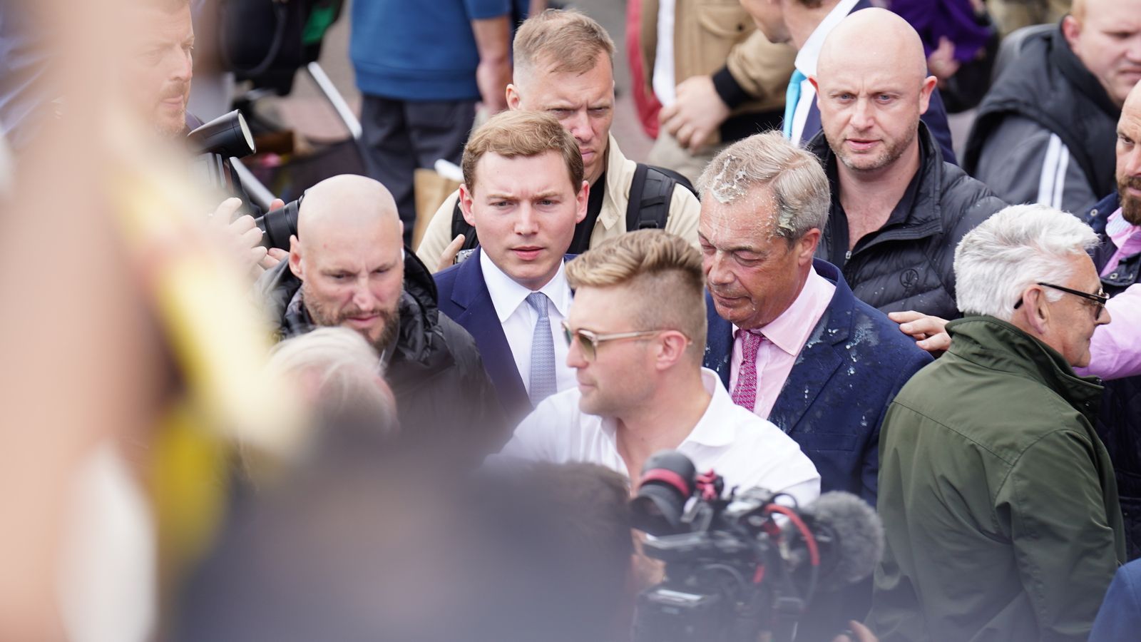 Election 2024: Parties campaign on migration as milkshake is thrown at ...