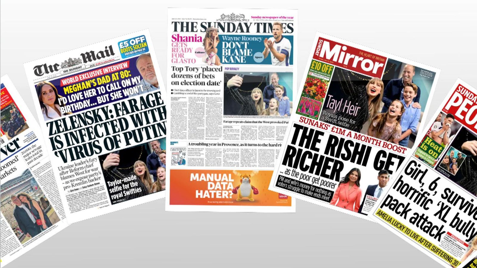 Sunday's national newspaper front pages | UK News | Sky News