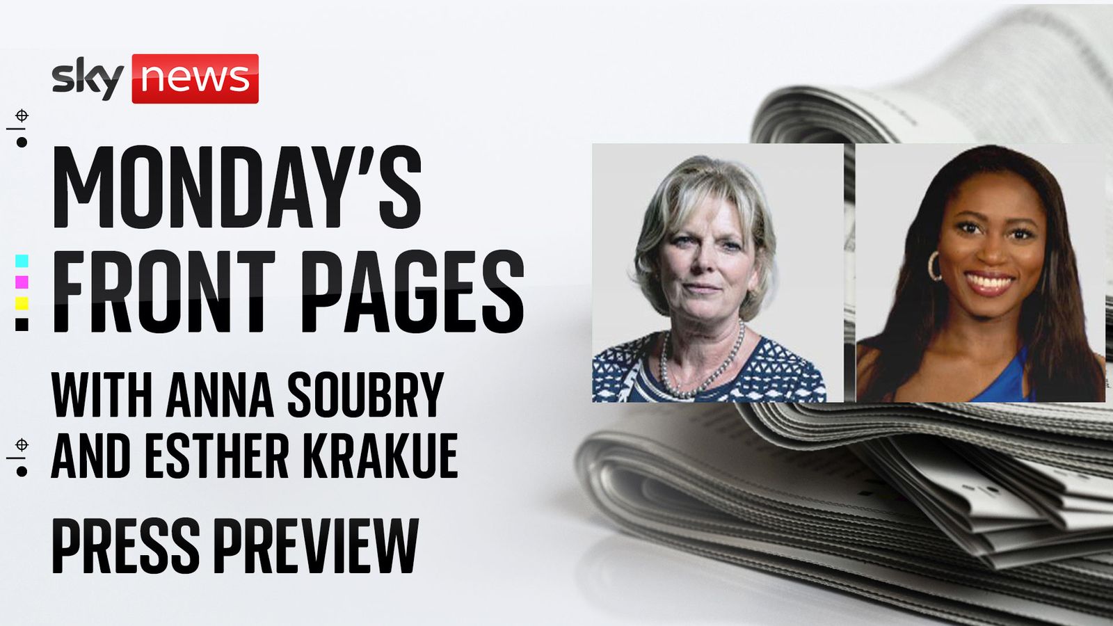 Press Preview: Monday's front pages | News UK Video News | Sky News