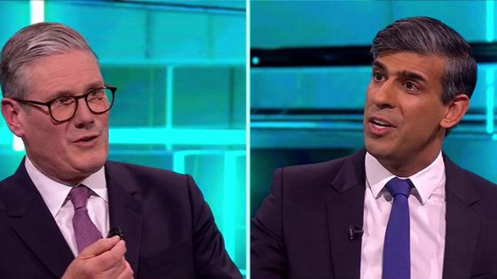 Rishi Sunak and Keir Starmer went head to head in the first general election debate | Vote 2024 ...