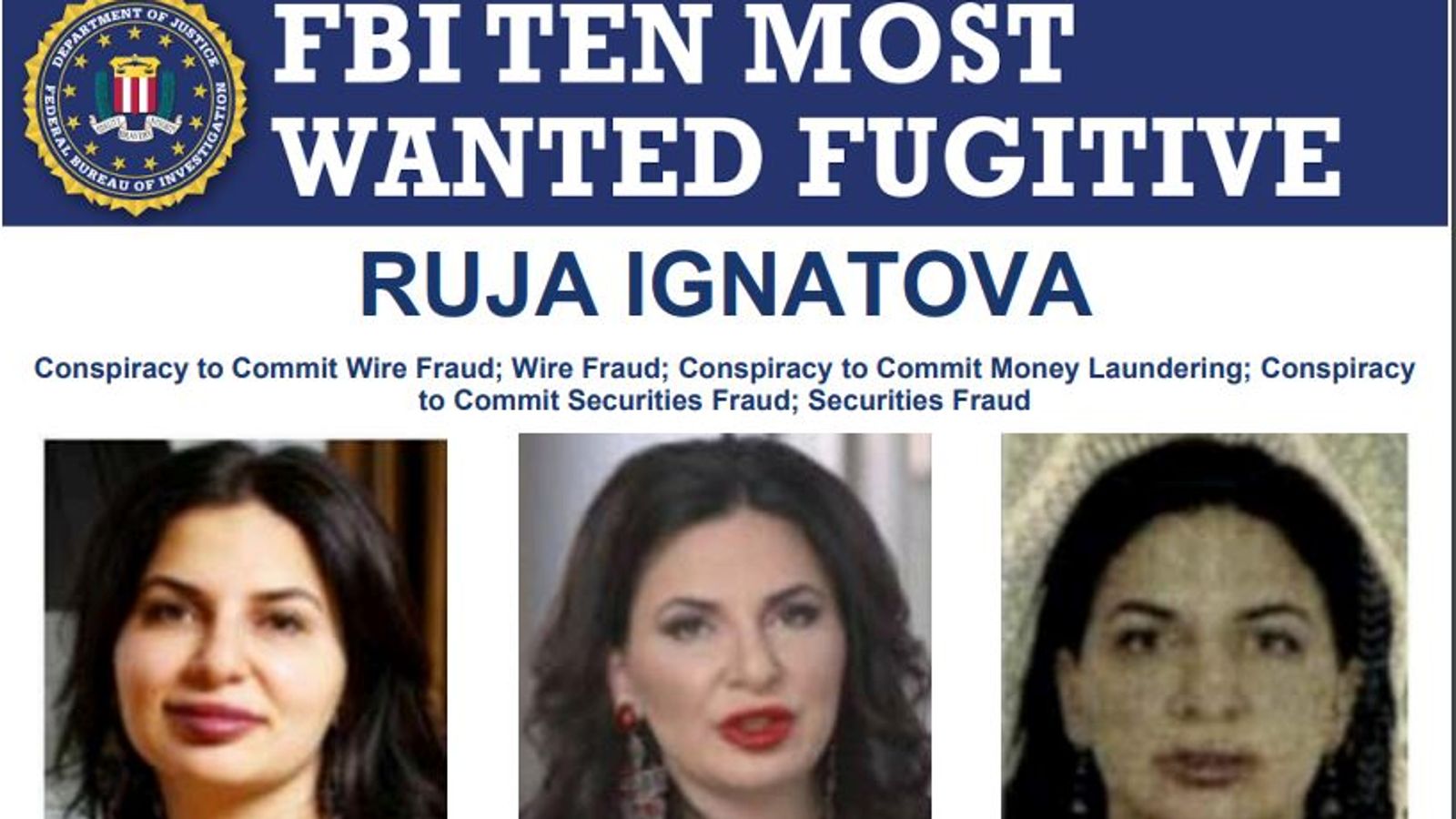 Ruja Ignatova: FBI offers £4m reward in hunt for fugitive 'Cryptoqueen ...