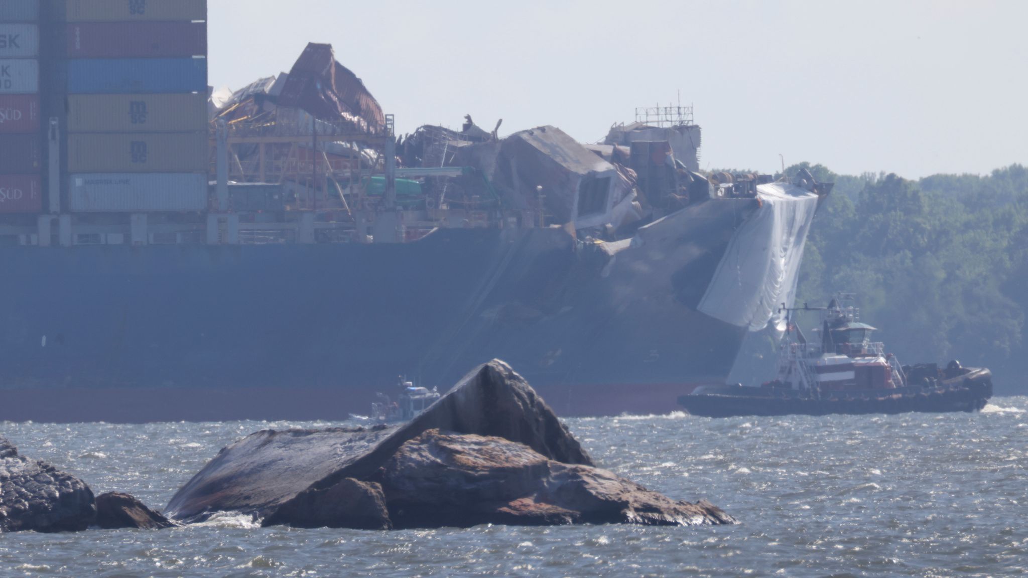 Dali: Ship in deadly Baltimore bridge collapse leaves three months ...