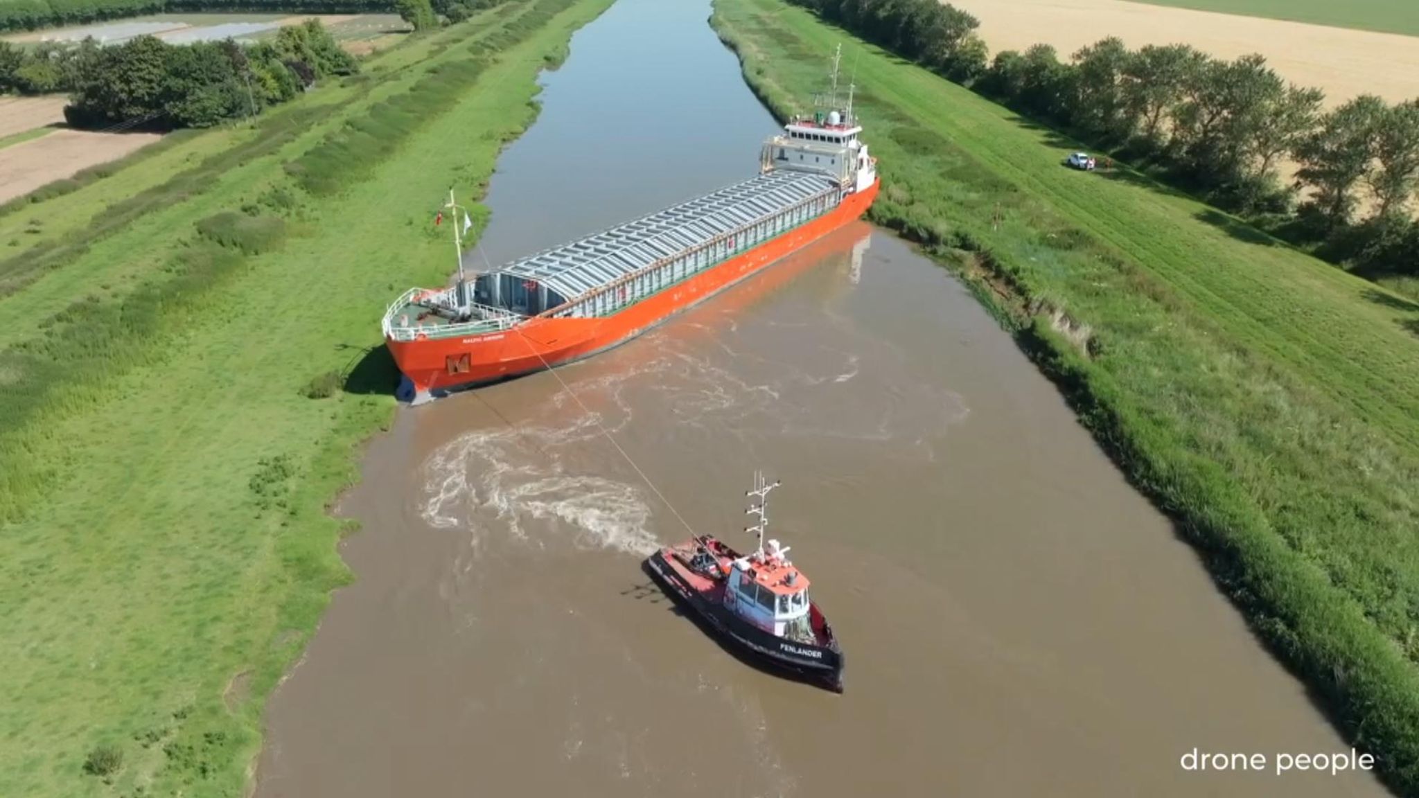 Cargo ship draws Suez Canal blockage comparisons after becoming stuck ...
