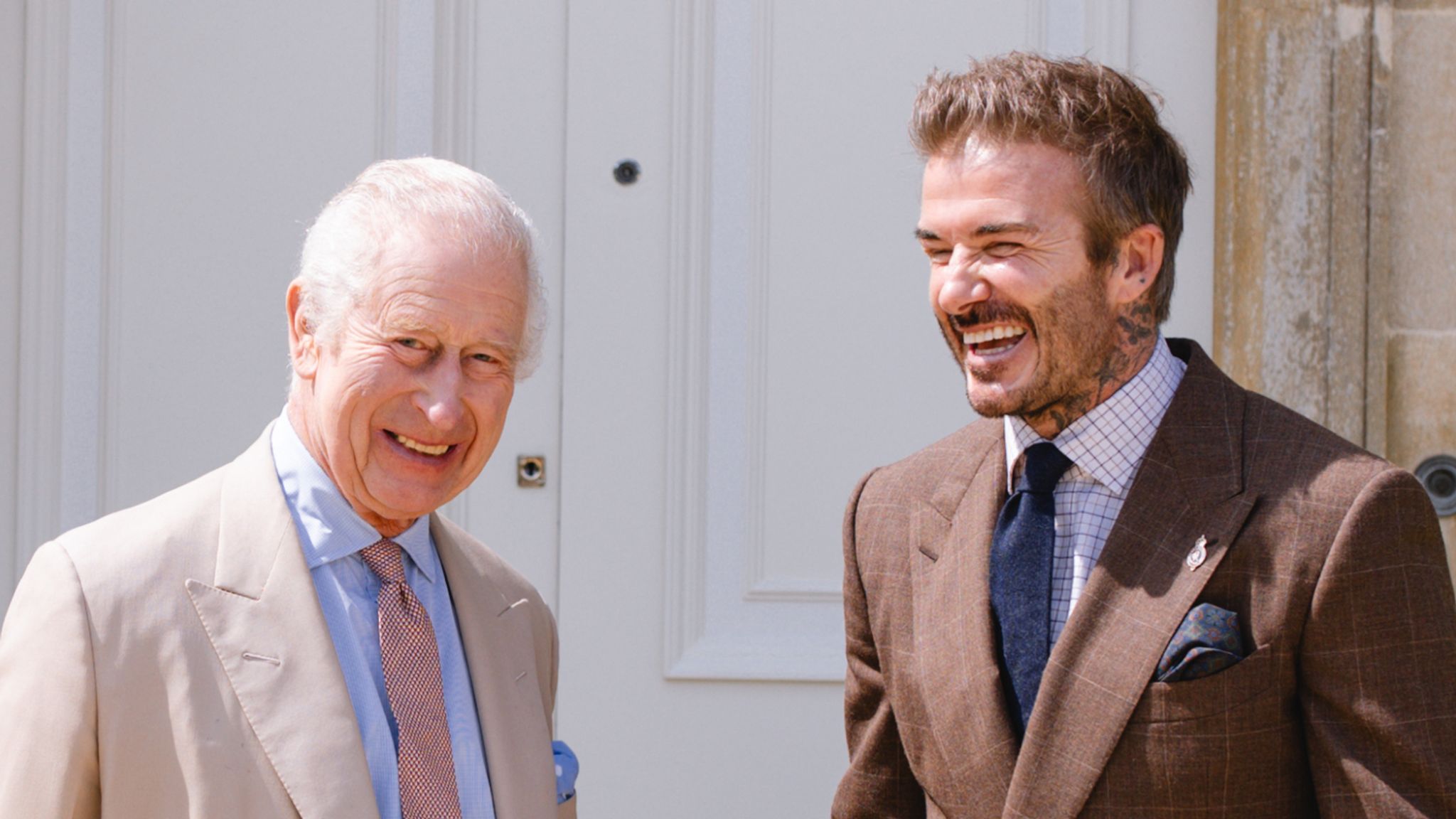 David Beckham swaps beekeeping tips with the King as he becomes ...