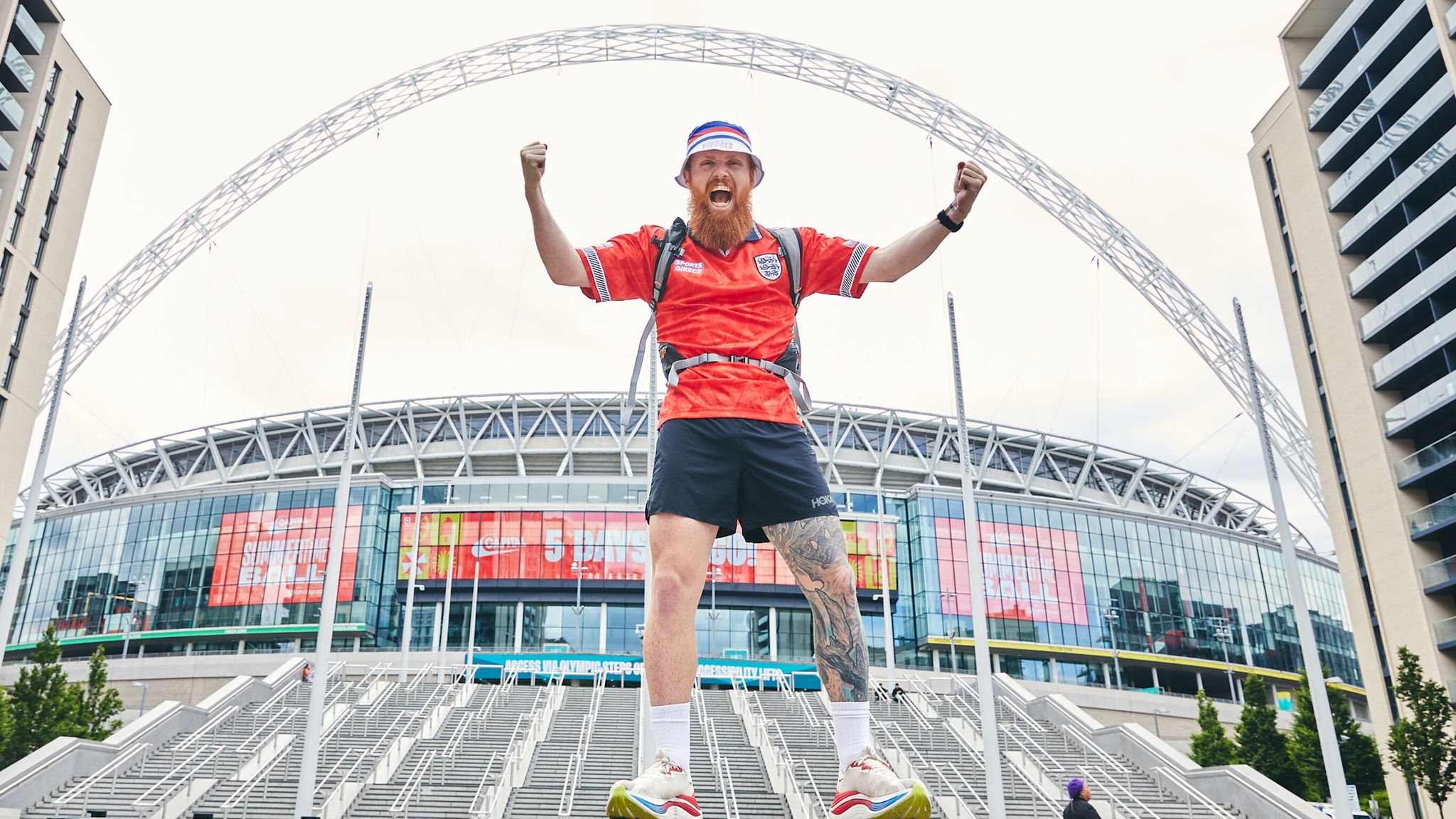 'Hardest Geezer' Russ Cook running to Germany to support England squad ...